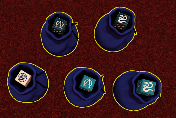 Steam Workshop::40k Alpha legion dice set