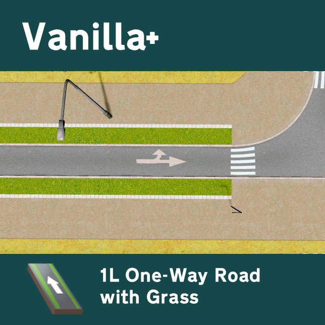 Steam Workshop::1-Lane One-Way Road with Grass