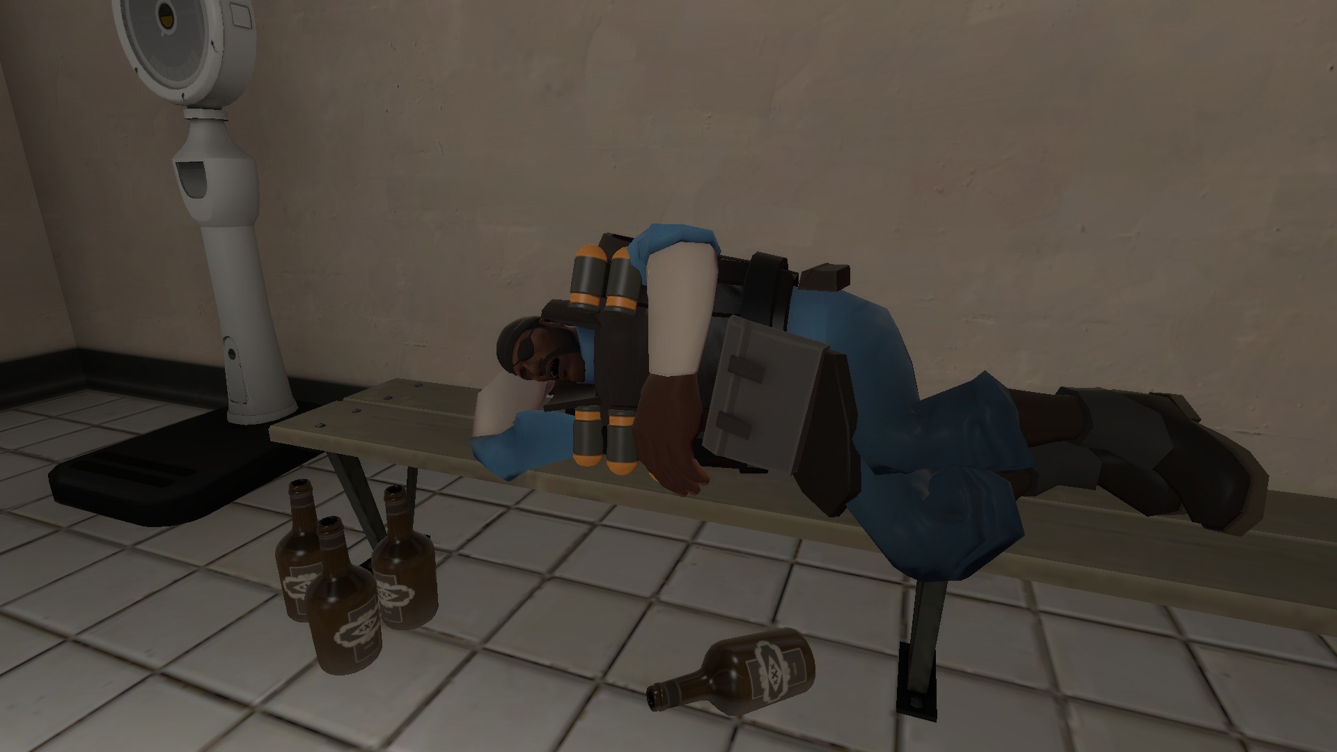 Steam Community :: Screenshot :: Blu Demoman's sleeping - Scene from ...