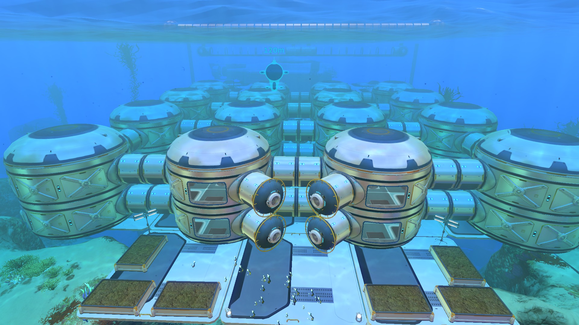 Steam Community :: Screenshot :: The front of my Subnautica base! =)