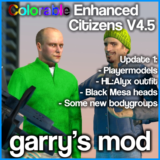 Steam Workshop::Colorable Enhanced Citizens V4.5 + PlayerModels (Garry ...