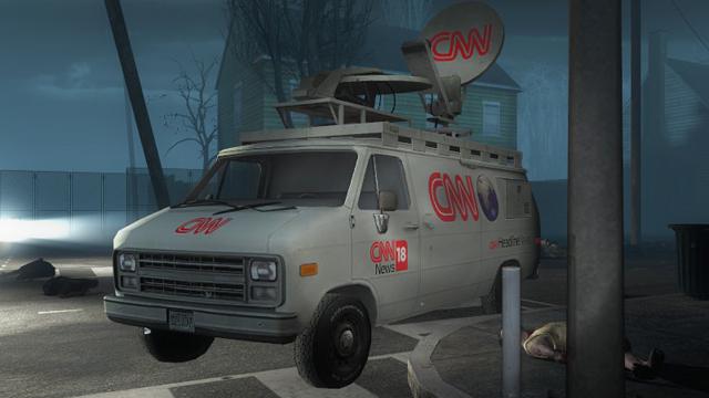 Steam Workshop::HD CNN News Van + HD White Van - Translucent Glass
