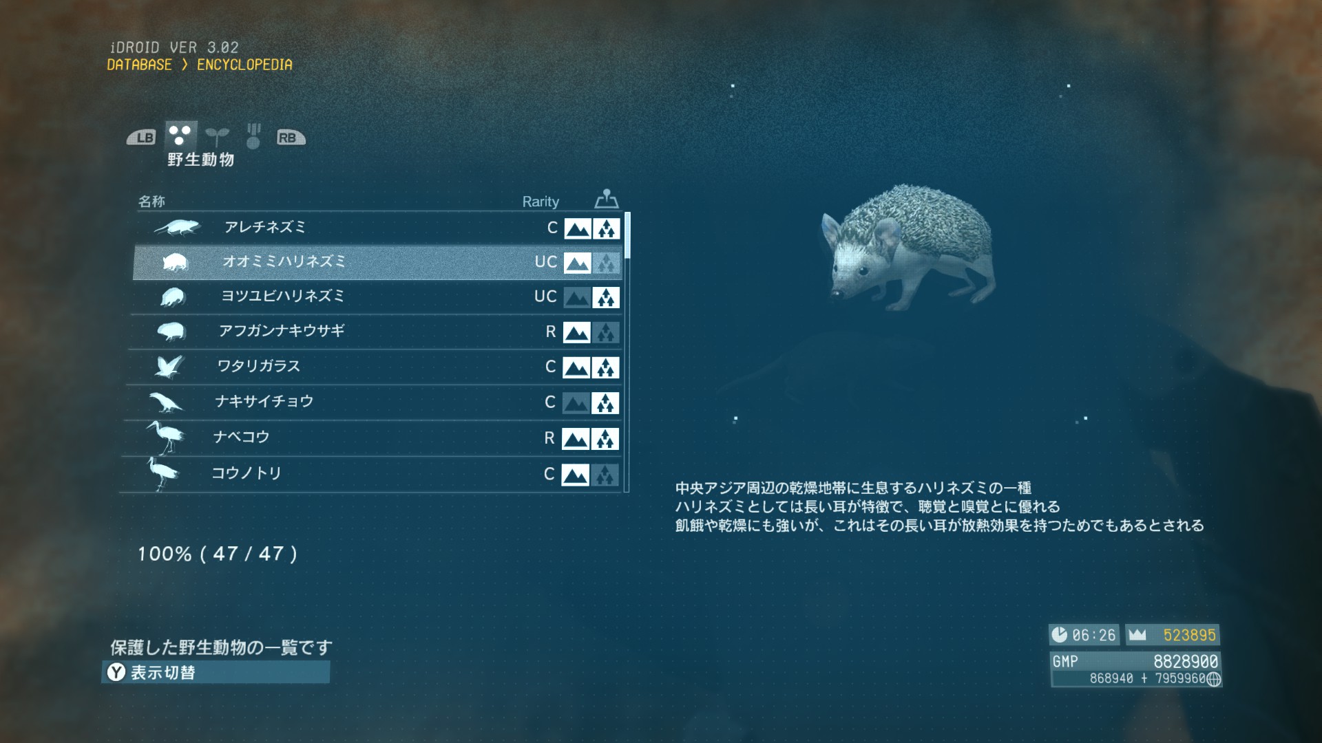 Steam Community :: Guide :: 【MGSV】野生動物を全種回収するためのガイド【保護】