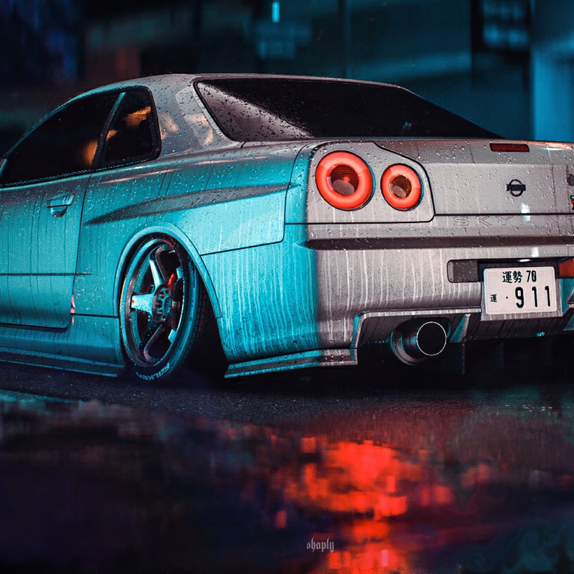Steam Workshop::nissan r34 colorful fluid
