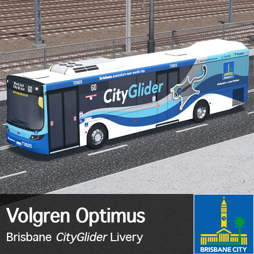 Steam Workshop::Volgren Optimus (Brisbane CityGlider Livery)
