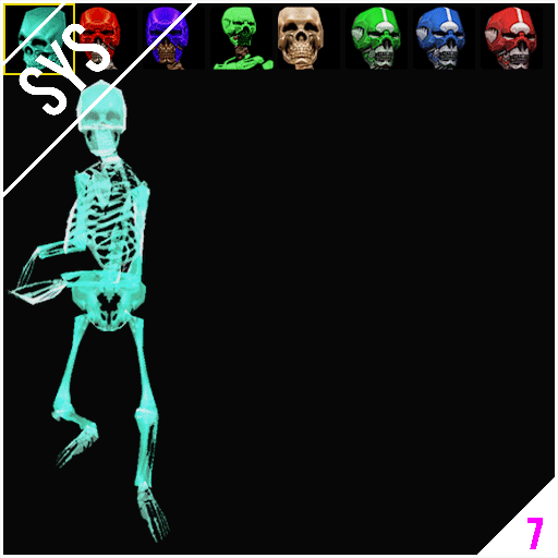 Steam Workshop::[SYS]⁷ Quake 3 Arena - Bones | Skins [RNG] [Slot Mod]