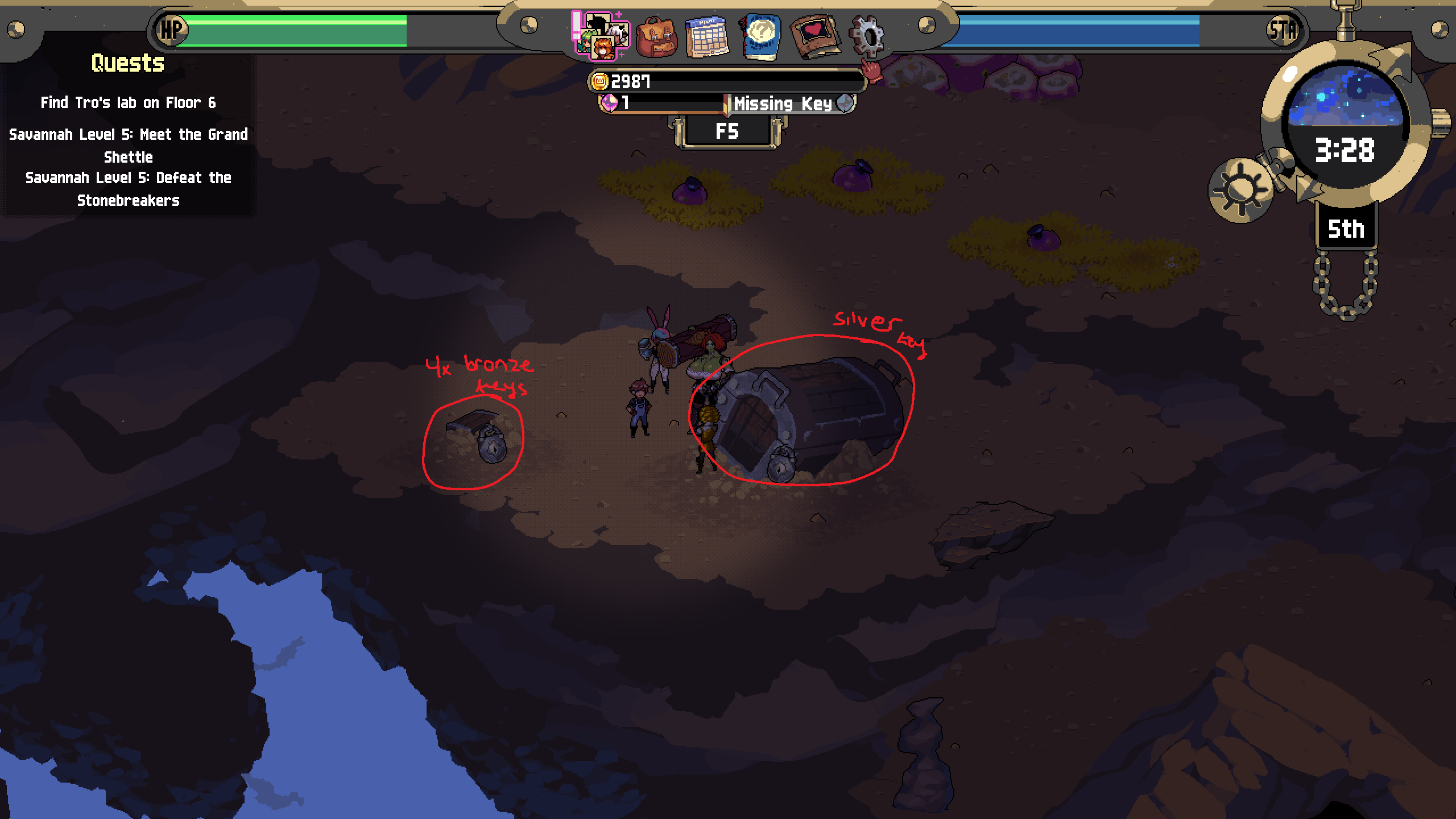Steam Community :: Guide :: Cloud Meadow Floor 5 Treasure Chests