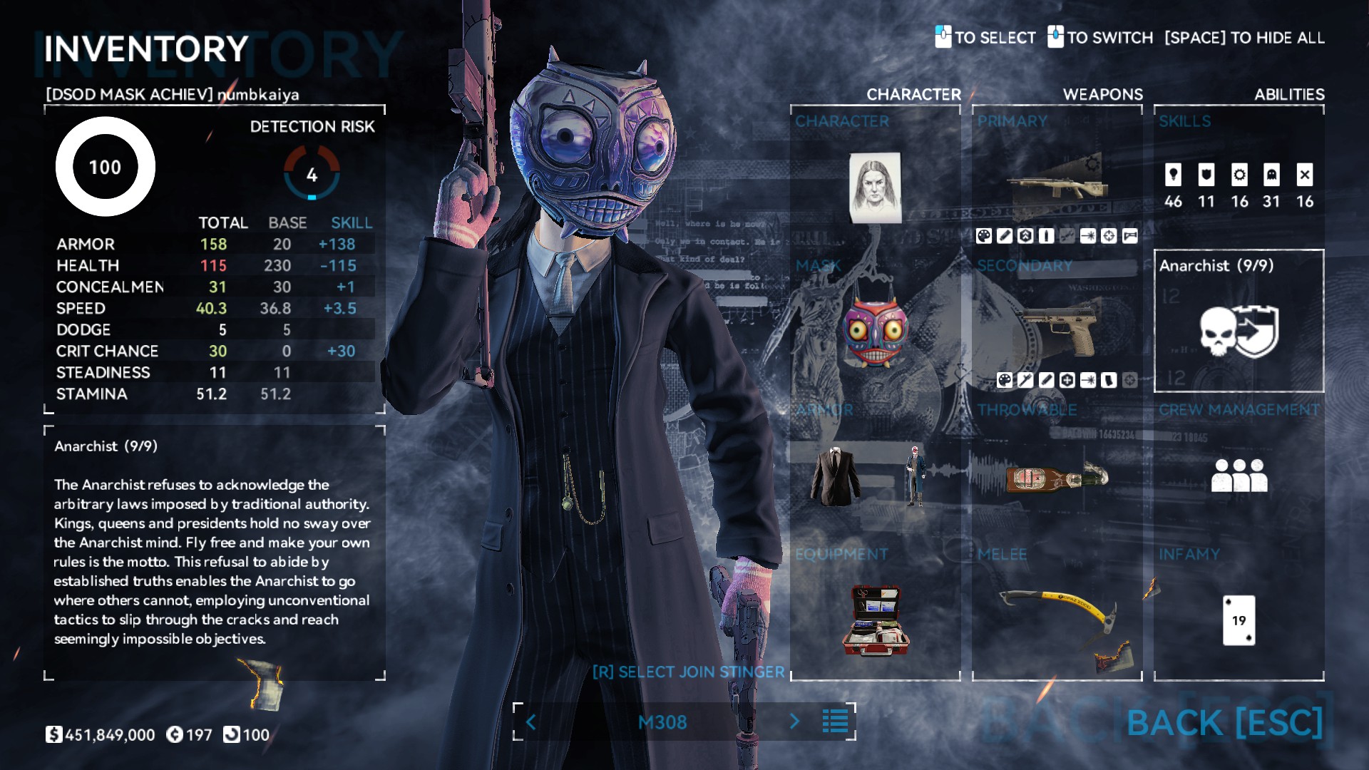 Steam Community :: Guide :: Numbkaiya's PD2 DSOD Builds