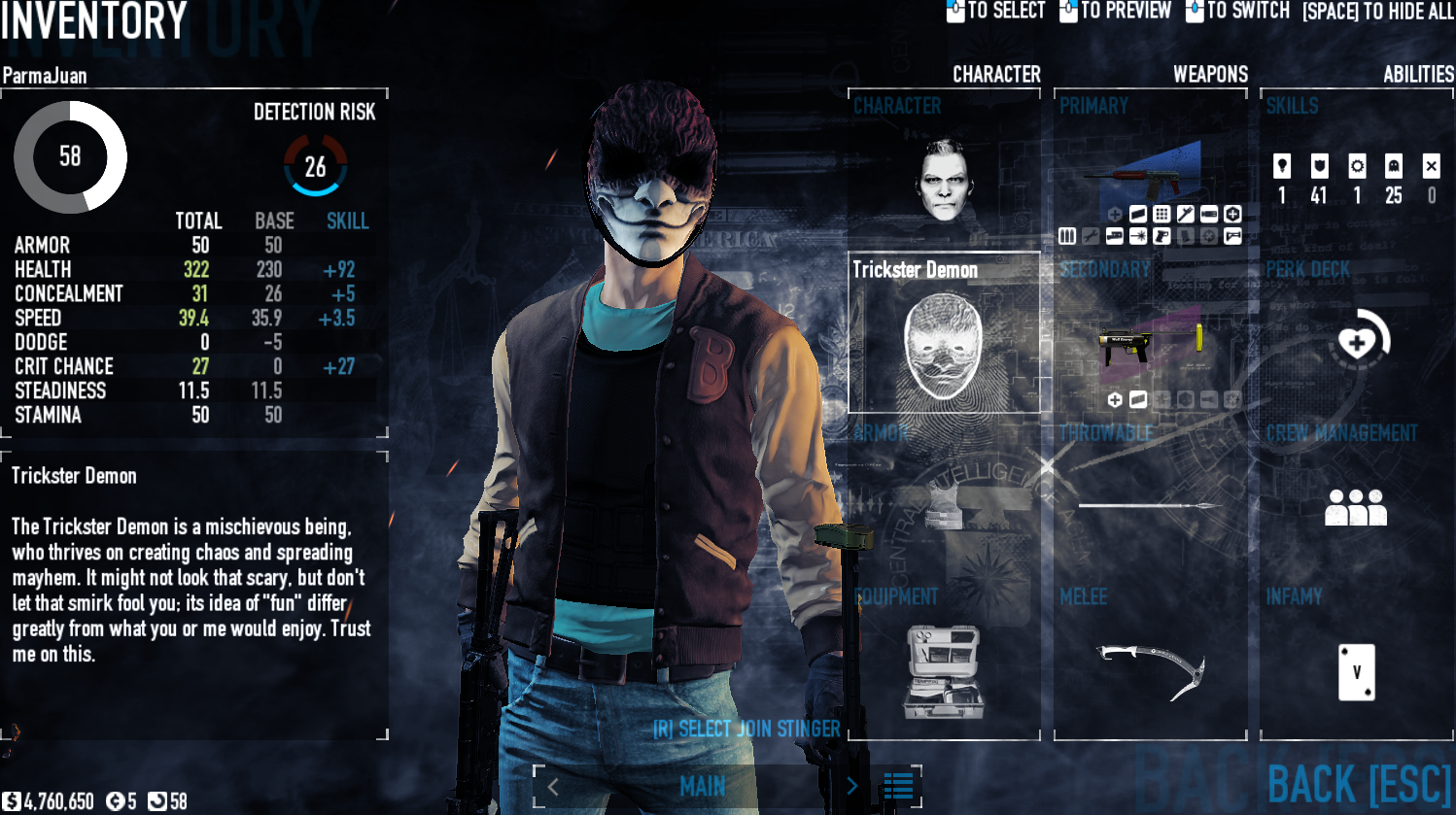 Steam Community :: Guide :: [Payday 2] Grinder-Shotgun-Crit Build (DW)