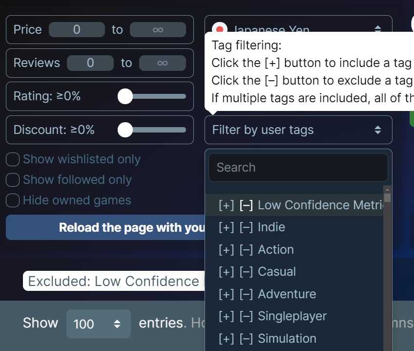 Steam Community :: Guide :: How To Filter Steam Game Tag Exclude ...