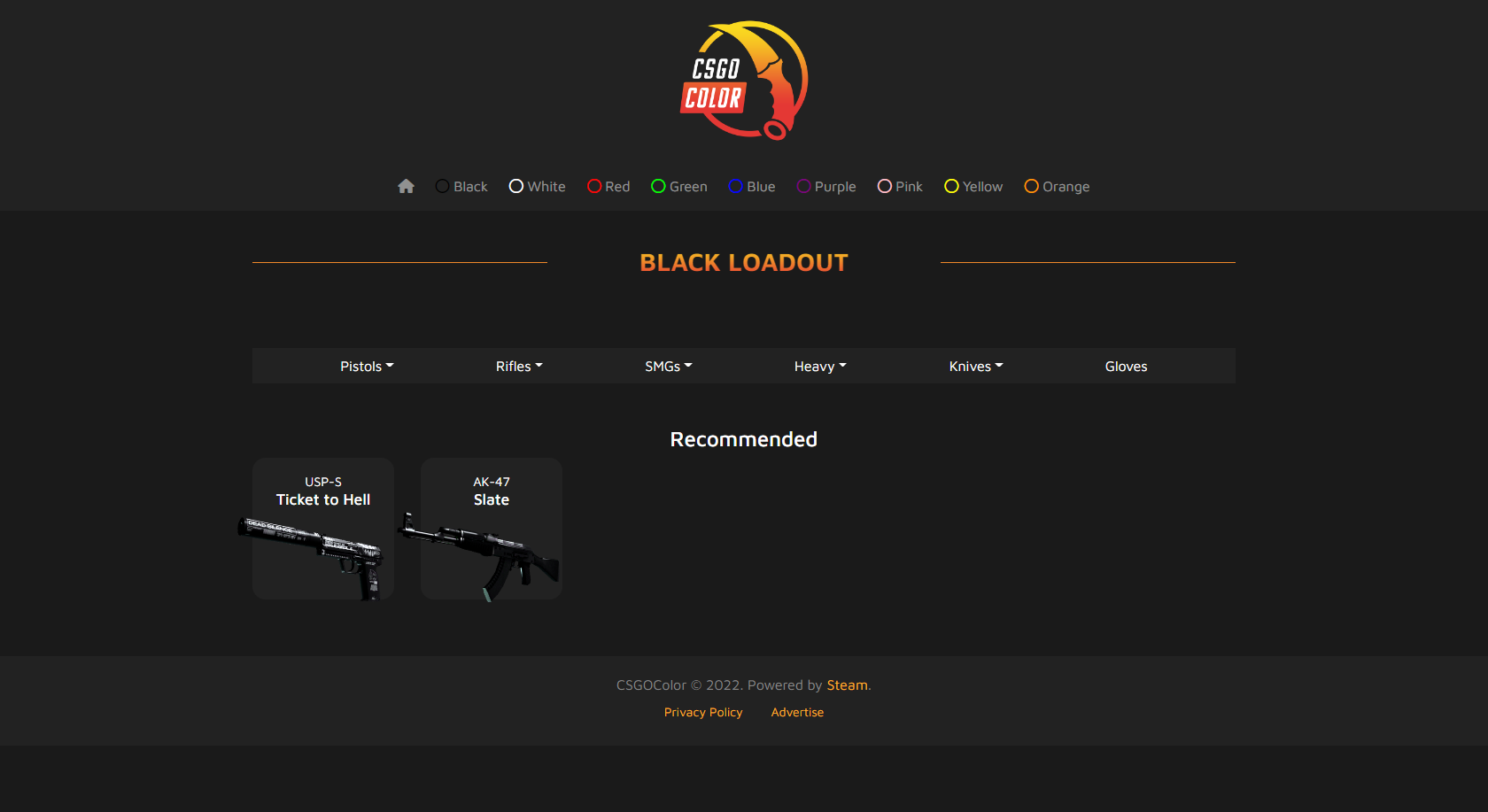 Steam Community :: Guide :: CSGO Color Loadouts