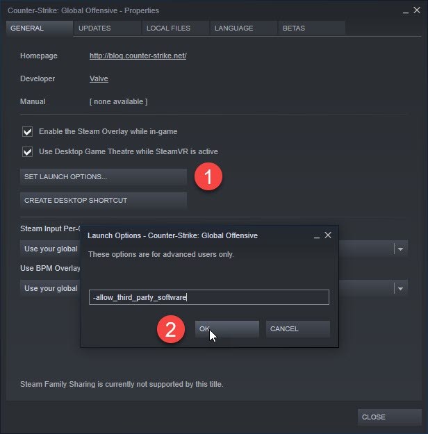 Steam Community Guide How To Enable 3rd Party Software In Counter