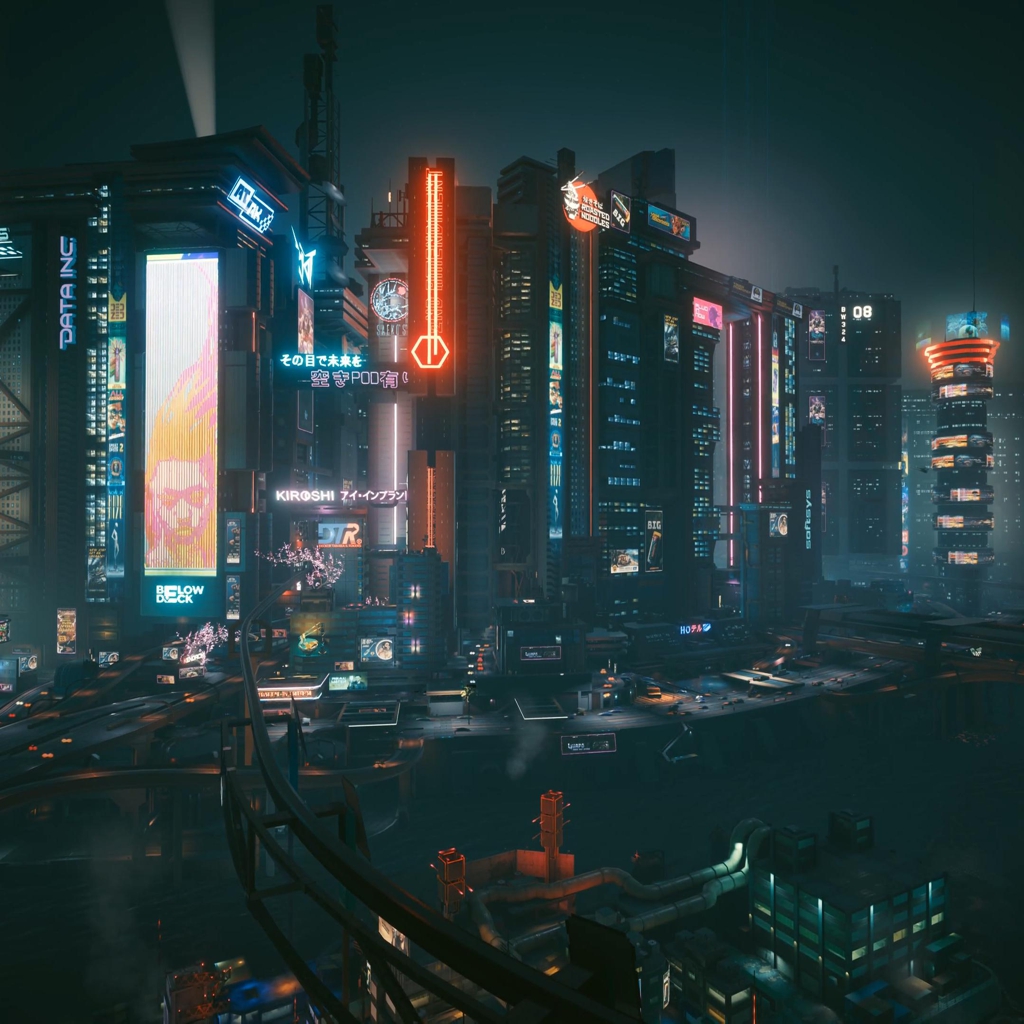 Steam Workshop::Cyberpunk 2077 - Night view from a Balcony