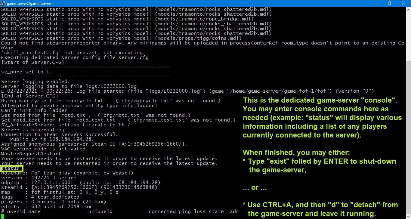 Building a “dedicated” game-server, using Ubuntu (20.04 LTS), updated ...