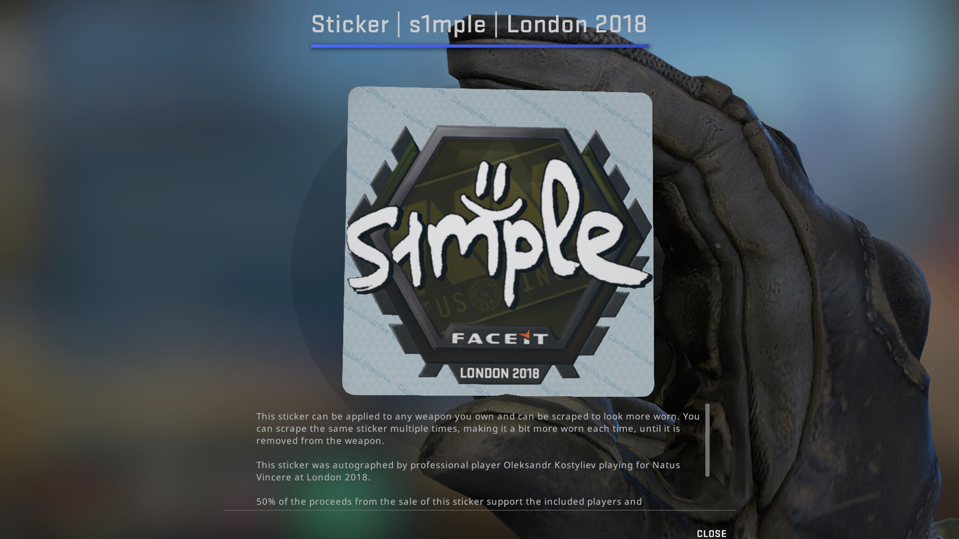 Steam Community :: Guide :: Every S1mple autograph sticker! Has it changed?