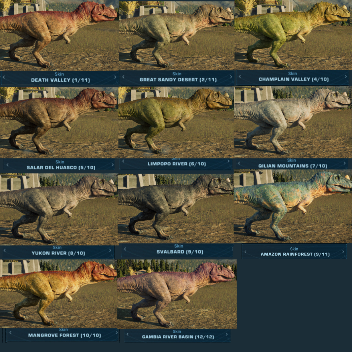 Steam Community :: Guide :: Dino Skin and Pattern Colours - Full Body ...