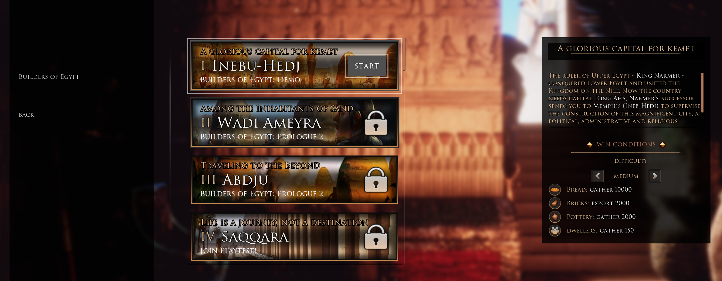 Steam Community :: Guide :: Builders of Egypt Demo - Official Guide