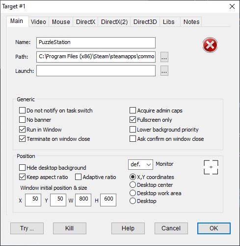 Steam Community :: Guide :: Windowed mode for Puzzle Station with DXWnd
