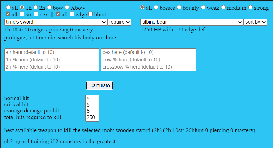 Steam Community :: Guide :: damage calculator with weapon and monster ...
