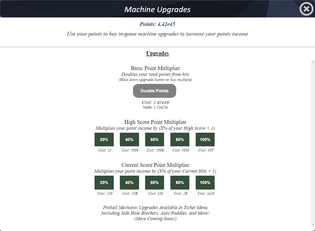 Steam Community :: Guide :: Pincremental :Upgrades & Prices
