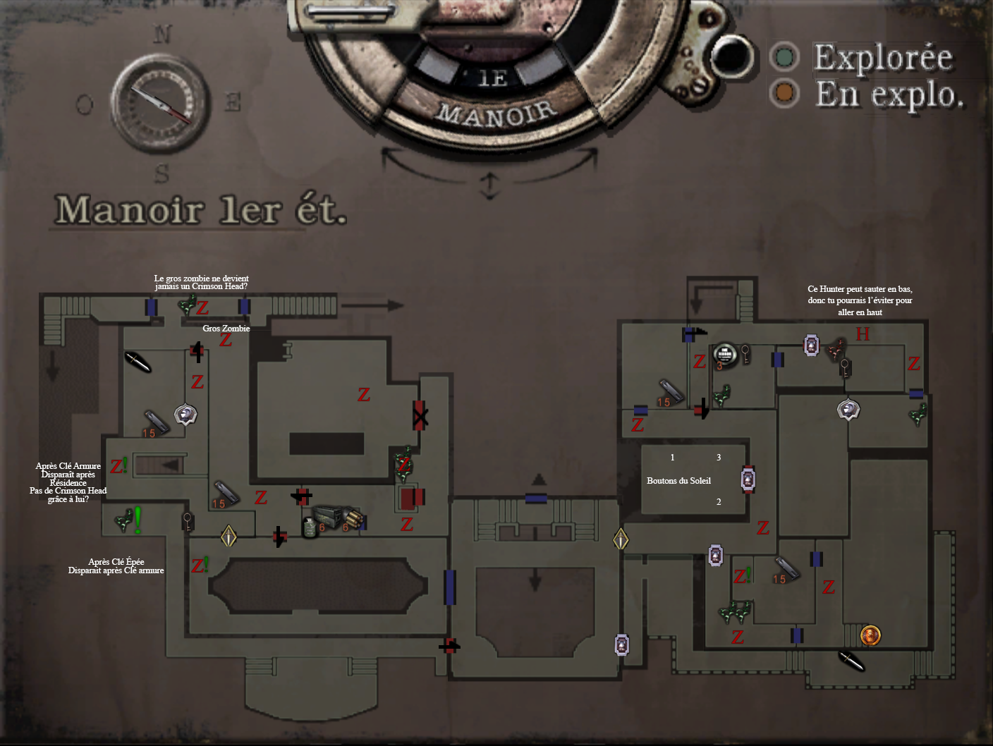 Steam Community :: Guide :: Enemies, Items, & Doors/Locks Maps (mostly ...