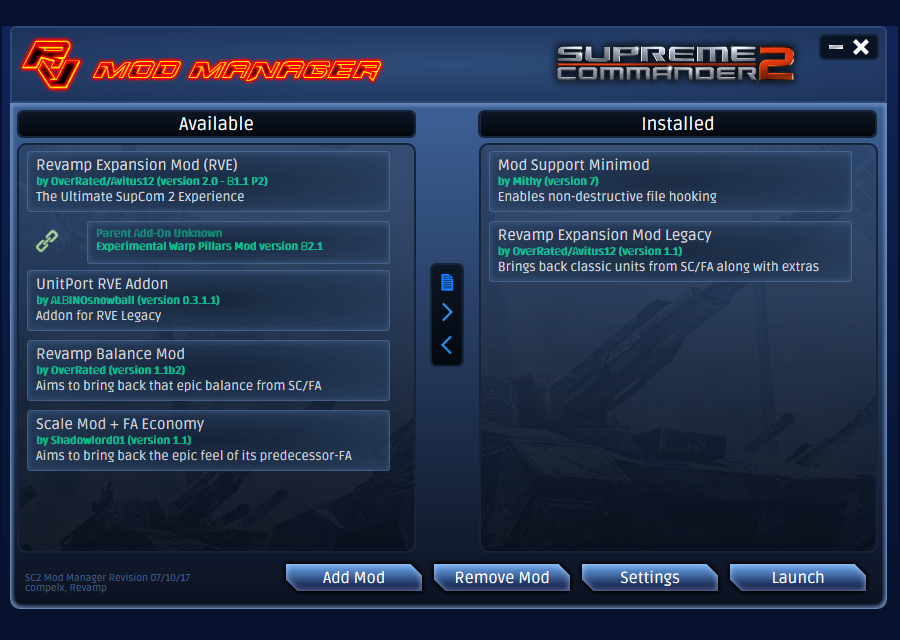 Steam Community :: Guide :: [EN] Almanac of mods for SupCom2
