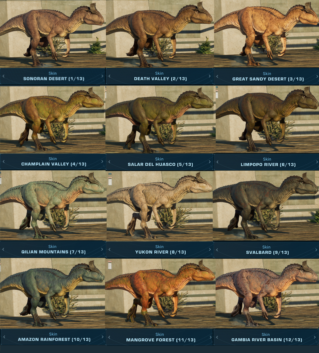 Steam Community :: Guide :: Dino Skin and Pattern Colours - Full Body ...