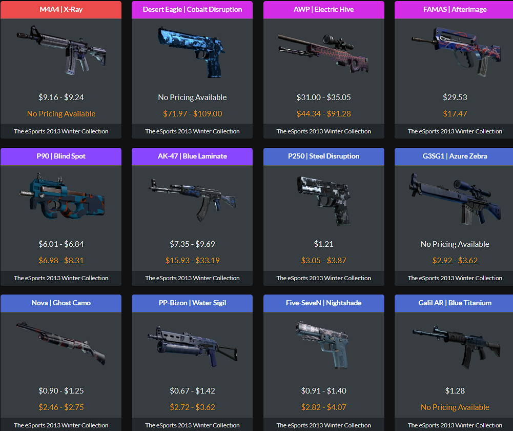 Steam Community :: Guide :: Skins pertencentes as suas caixas CS:GO