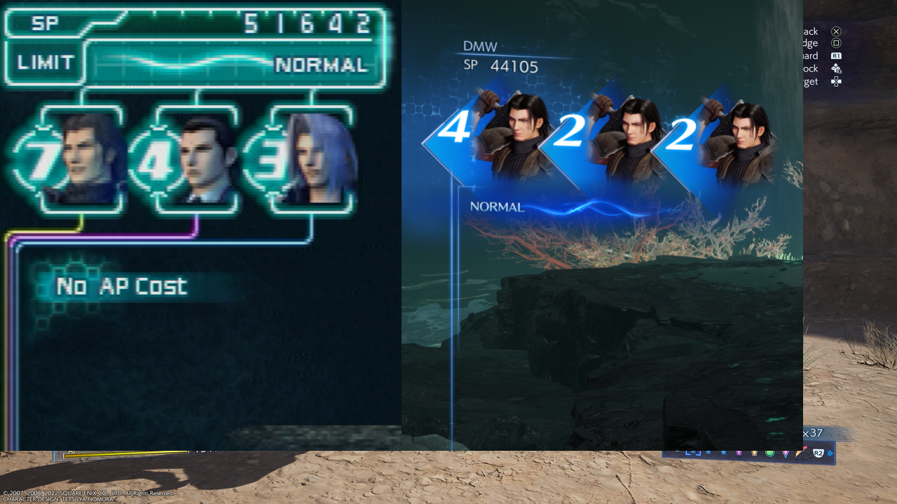 Steam Community :: Guide :: Reunion Changes to the PSP Crisis Core