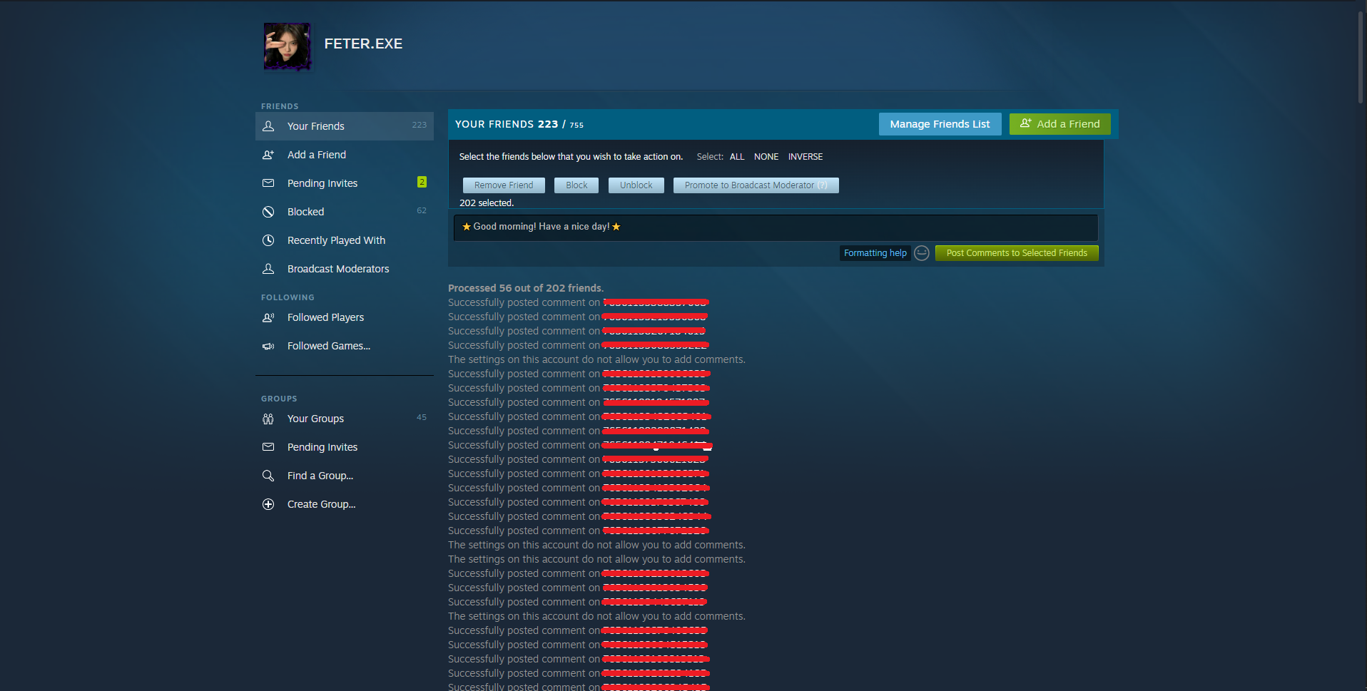 Steam Community :: Guide :: How to add comments to each steam friend ...
