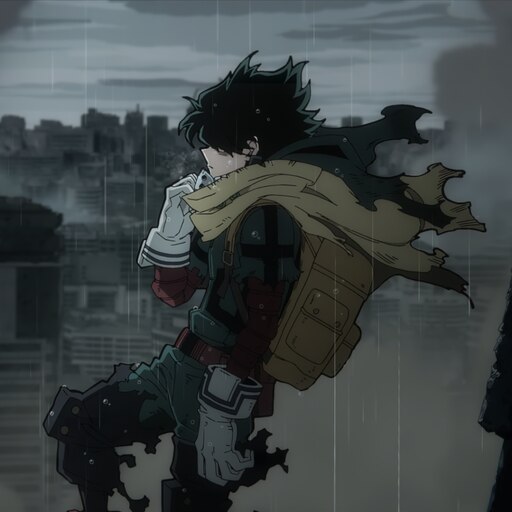 Steam Dark Deku rain theme Midoriya Izuku My hero academia