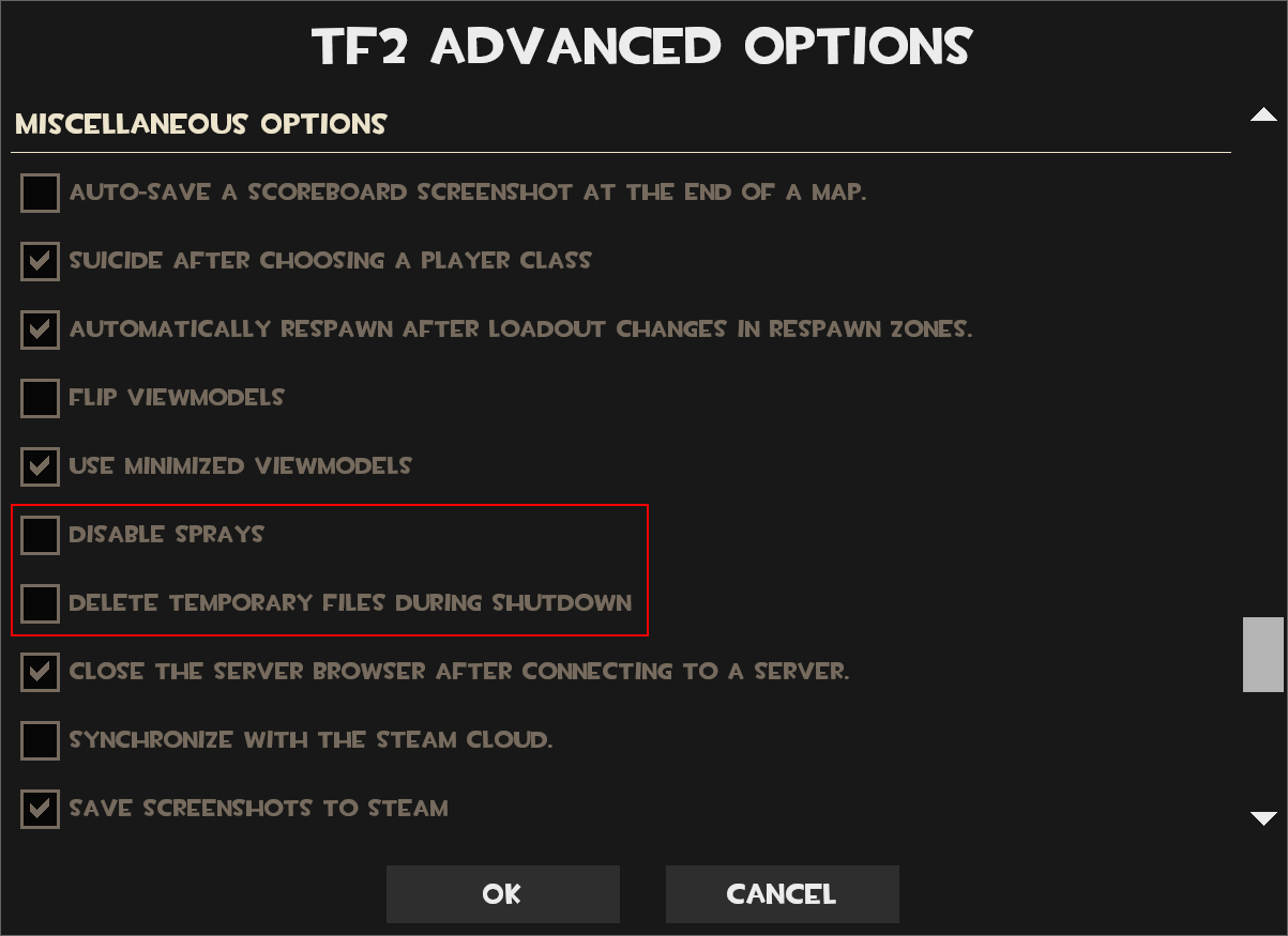 Steam Community :: Guide :: (Windows) How to disable sprays while ...