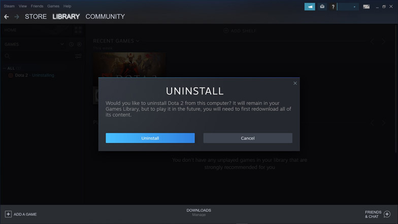 Steam Community :: Guide :: HOW TO REMOVE DOTA 2