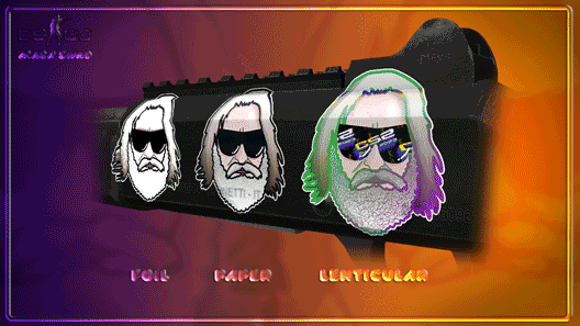 Steam Workshop::GabeN Vision | Lenticular Sticker