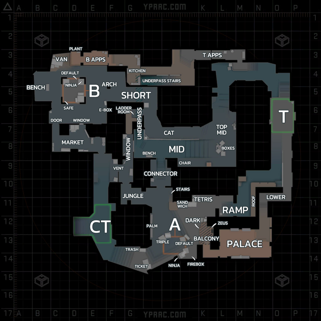 Steam Community :: Guide :: CSGO Competitive maps' call-outs (2023 version)