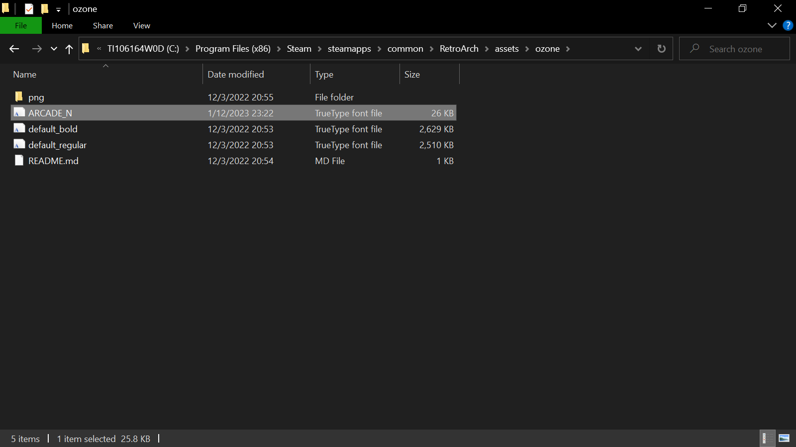 Steam Community :: Guide :: Customize font for RetroArch!