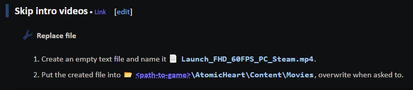 Steam Community :: Guide :: How to skip annoying 40sec Intro Movies.