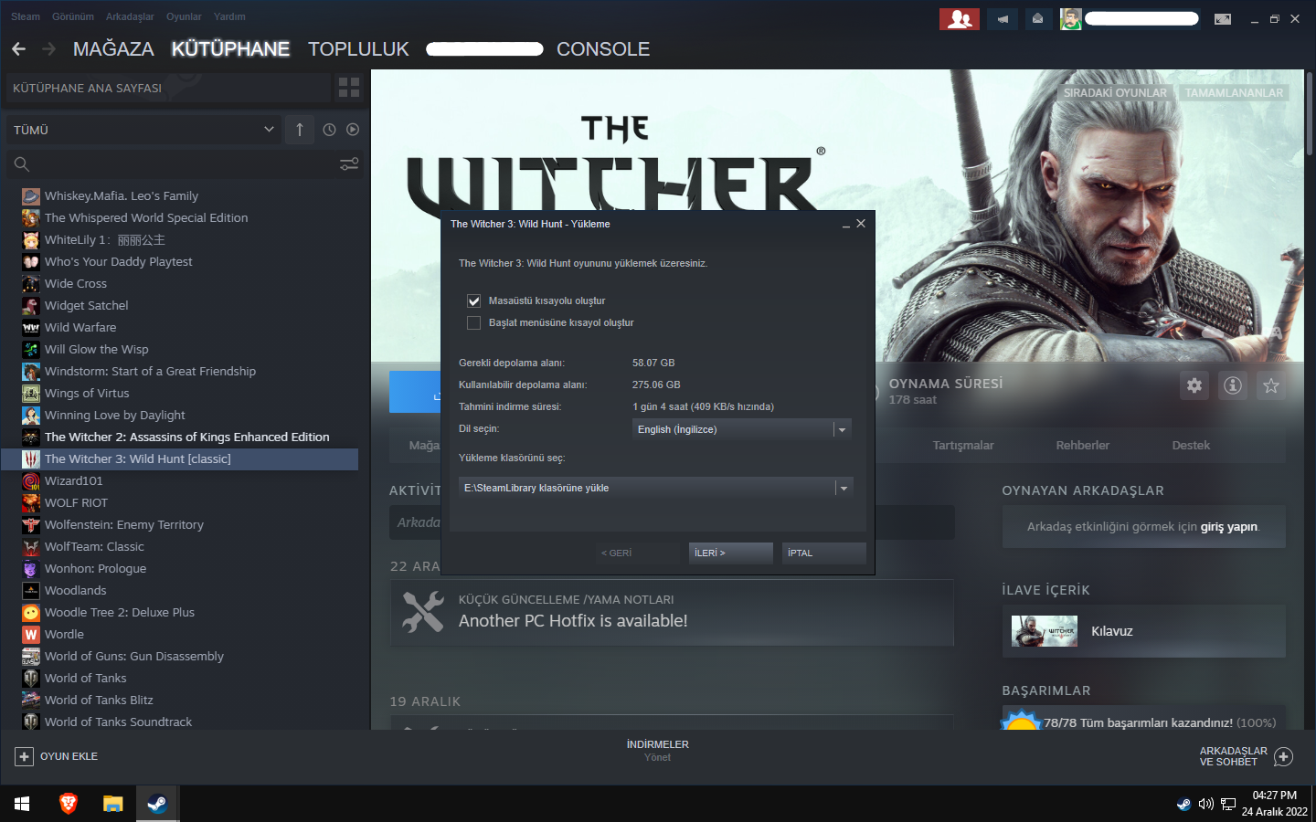Steam Community :: Guide :: The Witcher 3 Eski Nesil Sürümü İndirme