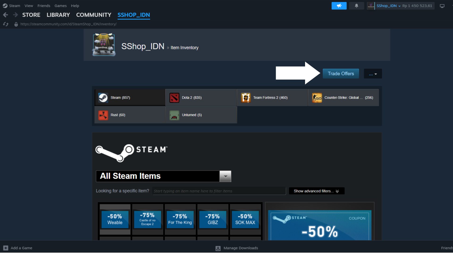Steam Community :: Guide :: Cara Mendapatkan Trade URL/Trade Link