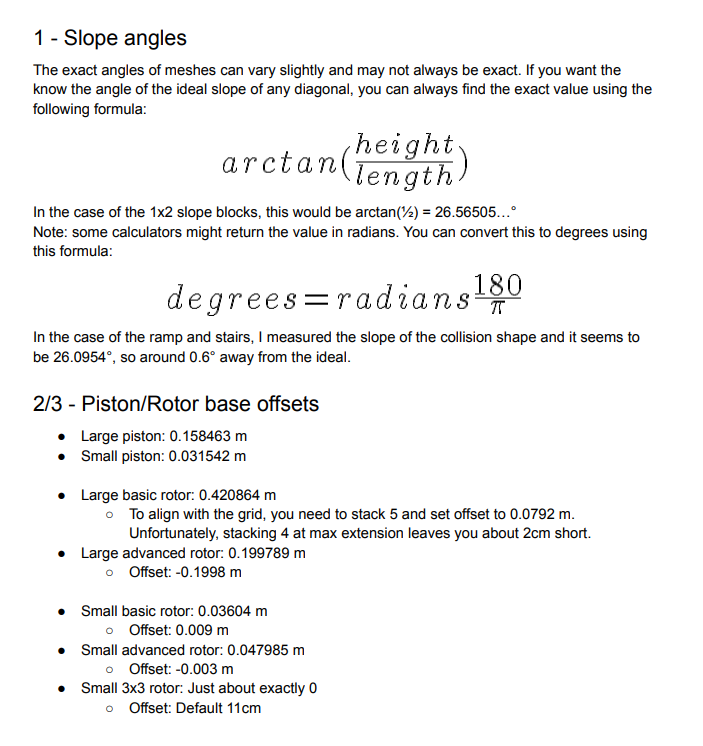 Steam Community :: Guide :: [Official Statement] Piston and Rotor Offsets