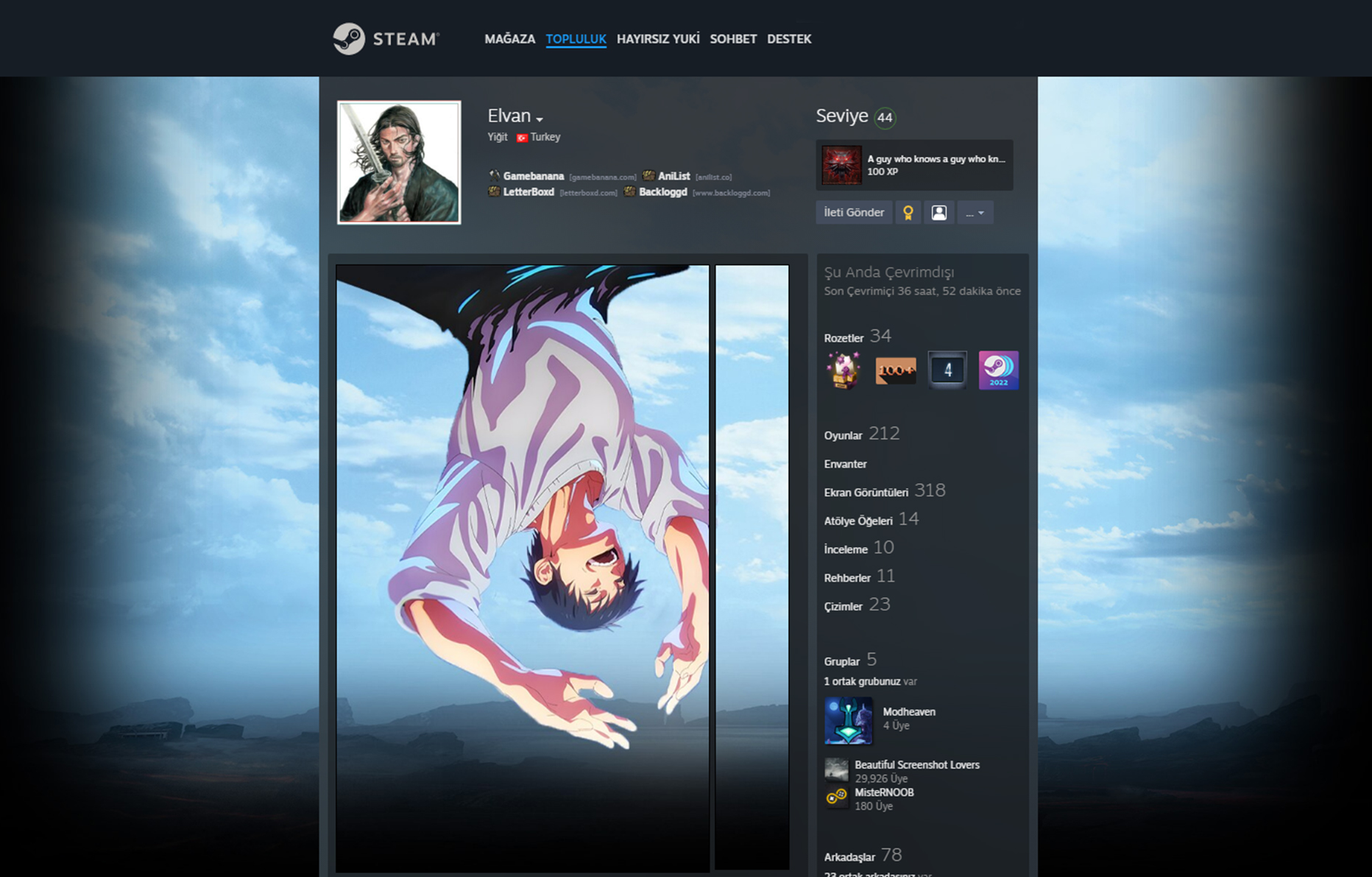 Steam Community :: Guide :: Anime themed steam profiles