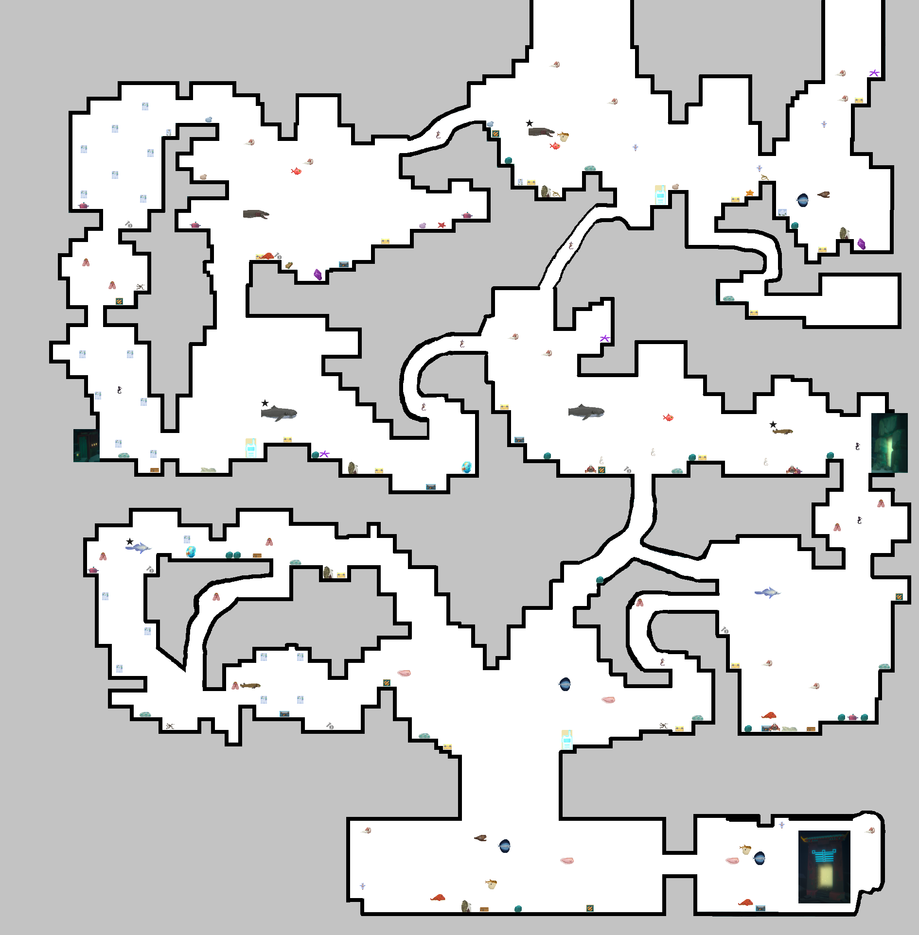 Steam Community :: Guide :: Blue Hole Depths map for items and seahorse