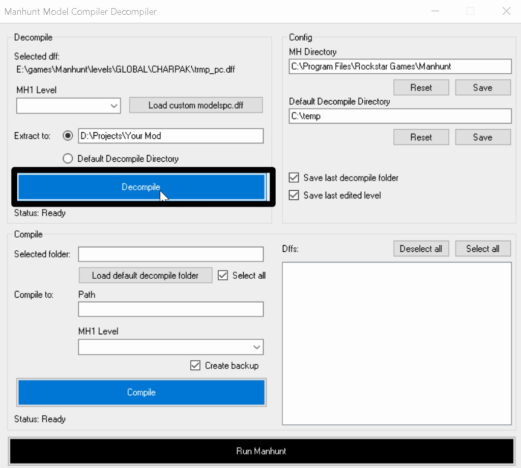 Steam Community :: Guide :: Manhunt Modding - Creating Your Own ...