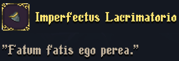 Steam Community :: Guide :: How to obtain Imperfectus Lacrimatorio ...