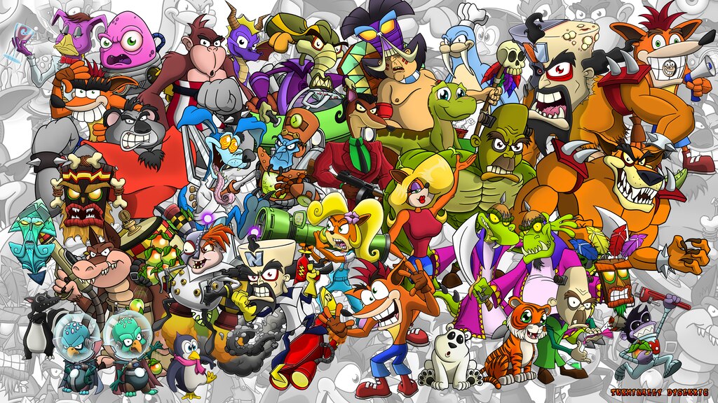 Crash bandicoot art store