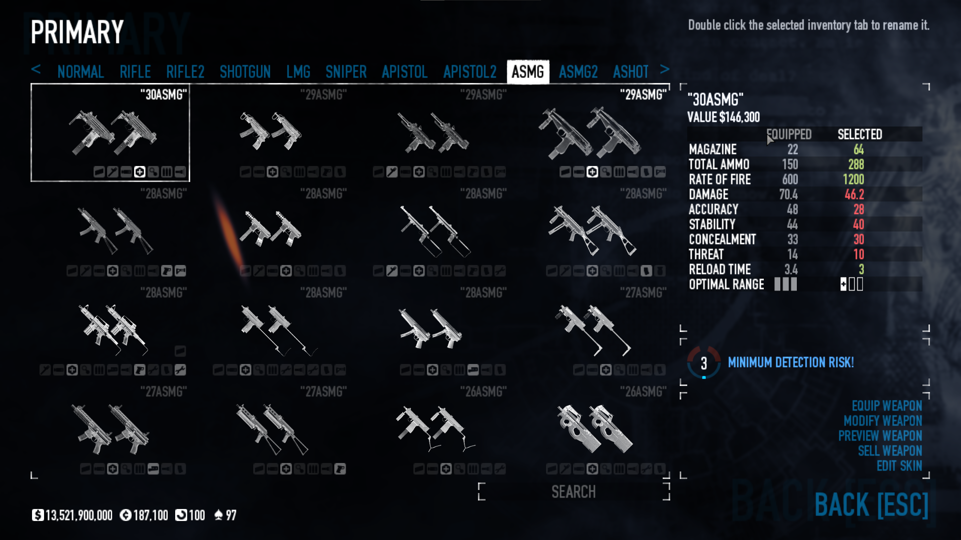 Steam Community :: Guide :: 2024 Weapons sorted by max concealment