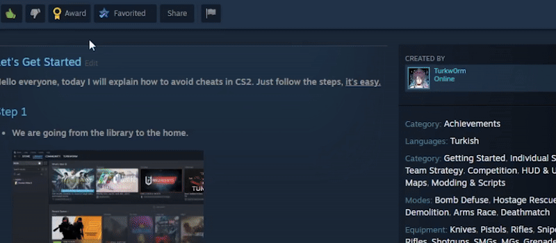 Steam Community :: Guide :: How to avoid cheats in CS2