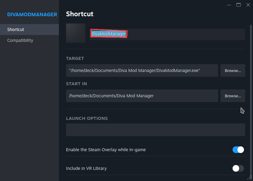 Steam Community :: Guide :: DIVA Mod Manager on the Steam Deck