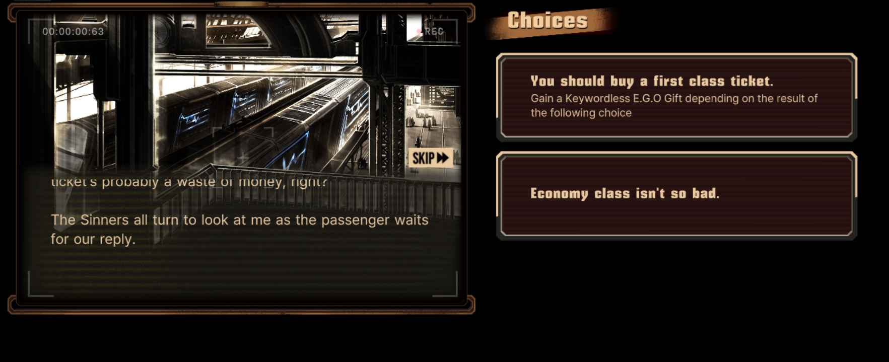Steam Community :: Guide :: Murder on the WARP Express - E.G.O Gifts