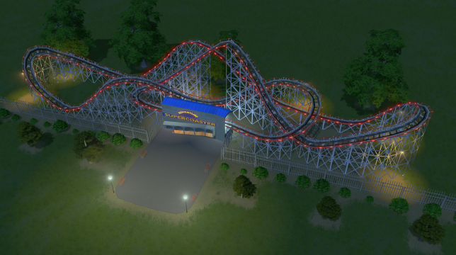 Steam Workshop::Park with Roller Coaster